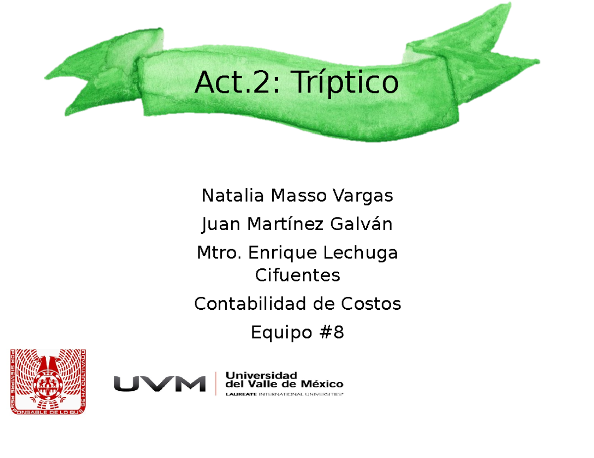 Triptico - jhj - Act: Tríptico Natalia Masso Vargas Juan Martínez ...