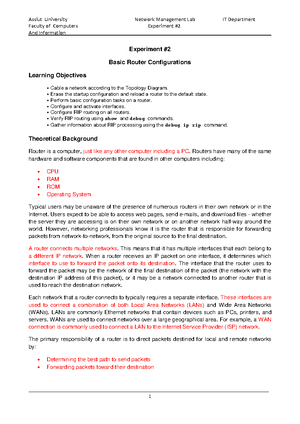 Network Management Ch7 - Lecture 1 - Network Manage ment Lecture 10 ...