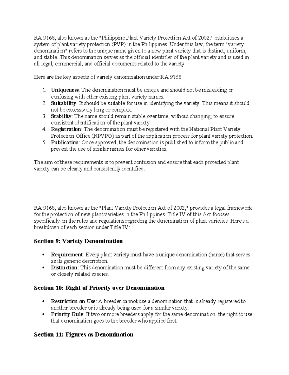 RA 9168 - my life - RA 9168, also known as the "Philippine Plant ...