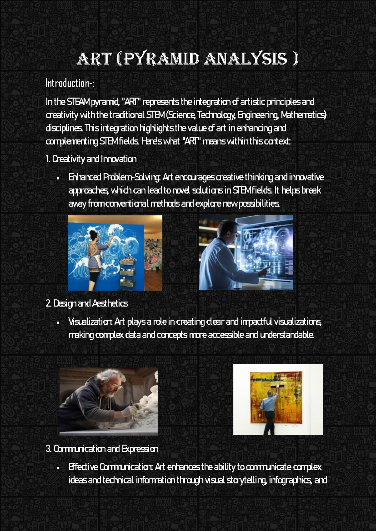 Lab material 123 - ART (PyRAmid AnAlysis ) Introduction-: In the STEAM ...