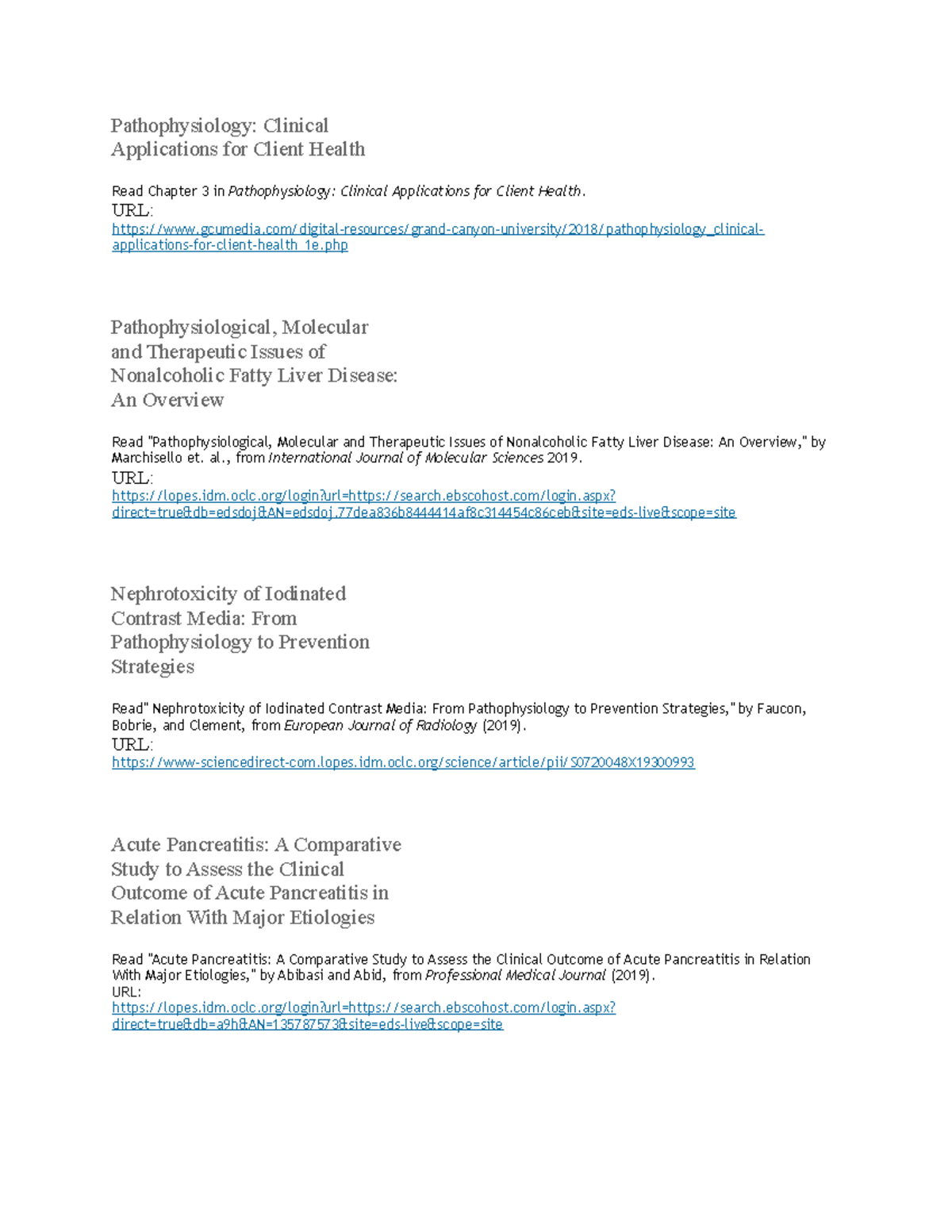 Patho case study 3 study material - Pathophysiology: Clinical ...