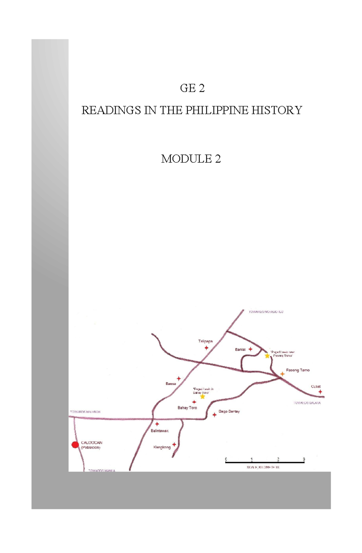 GE2-2ND- Handouts - Handout in GE 2 - MODULE 2 GE 2 READINGS IN THE PHILIPPINE HISTORY GE 2 ...
