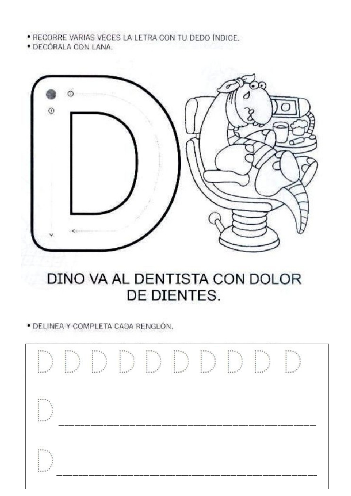 Letramania Letras D-F - actividades primer grado - Lengua y Literatura - - Studocu