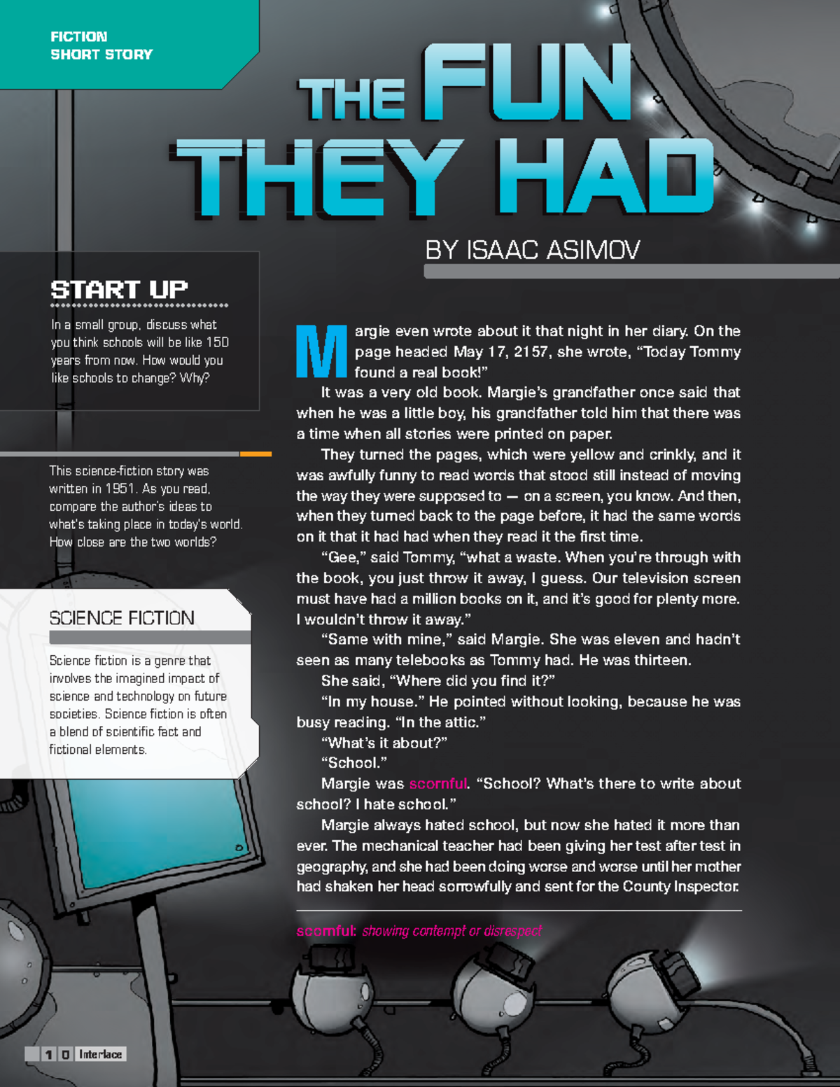 The Fun They Had by Issac Asimov - M argie even wrote about it that ...