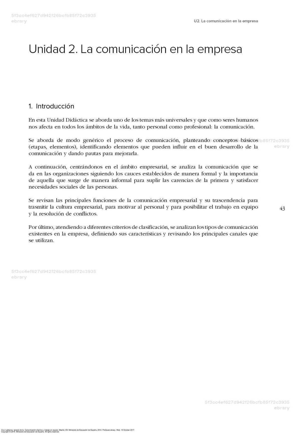 Comunicaci n efectiva y trabajo en equip - Habilidades de la Comunicación - Studocu
