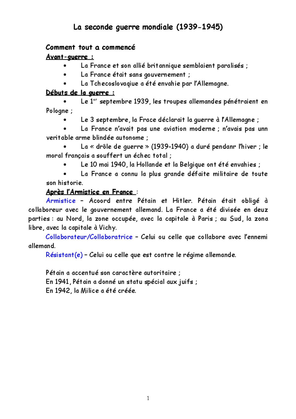 Lasecondeguerremondiale - La seconde guerre mondiale (1939-1945 ...