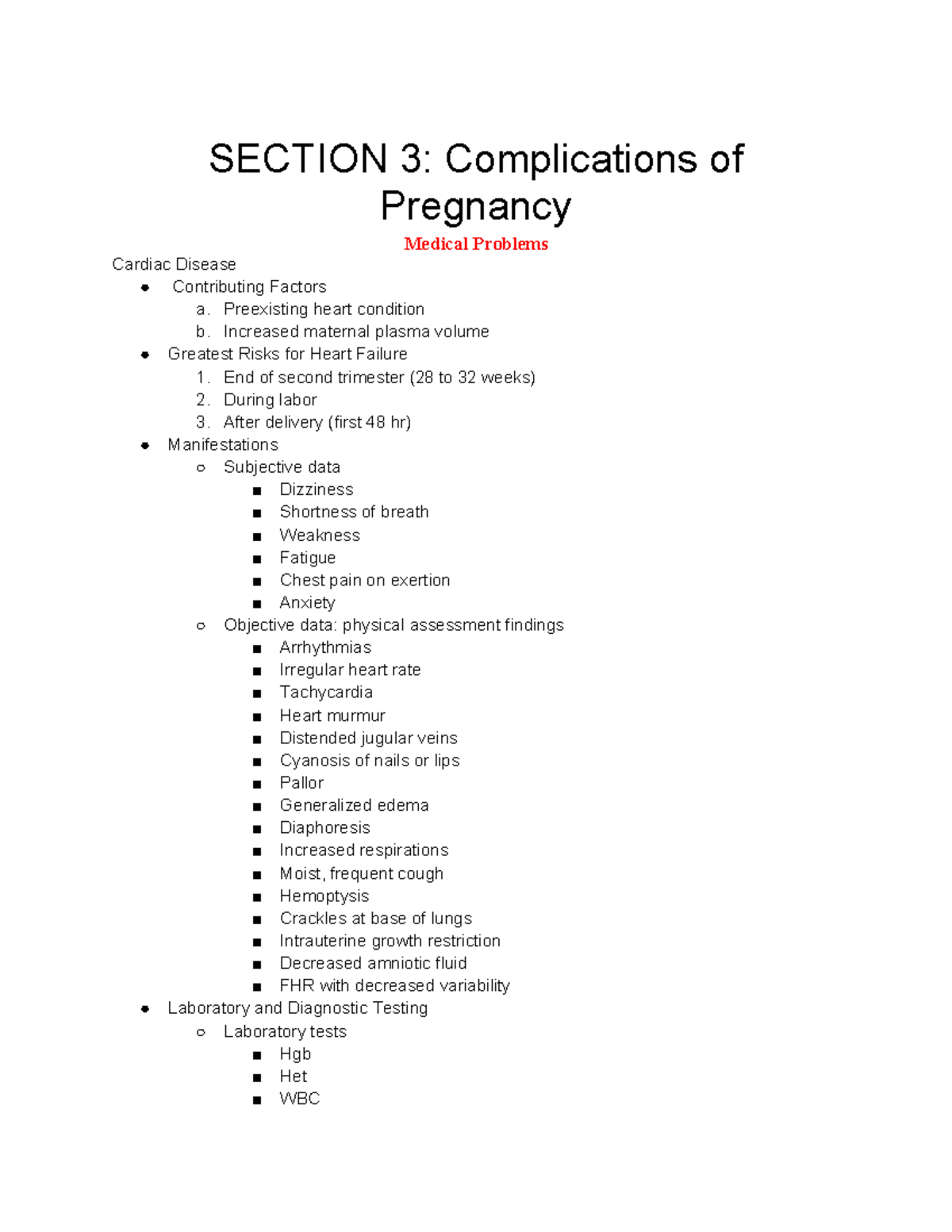 Maternal baby - Its a notes from lecture that i took. Its the week 1 of ...