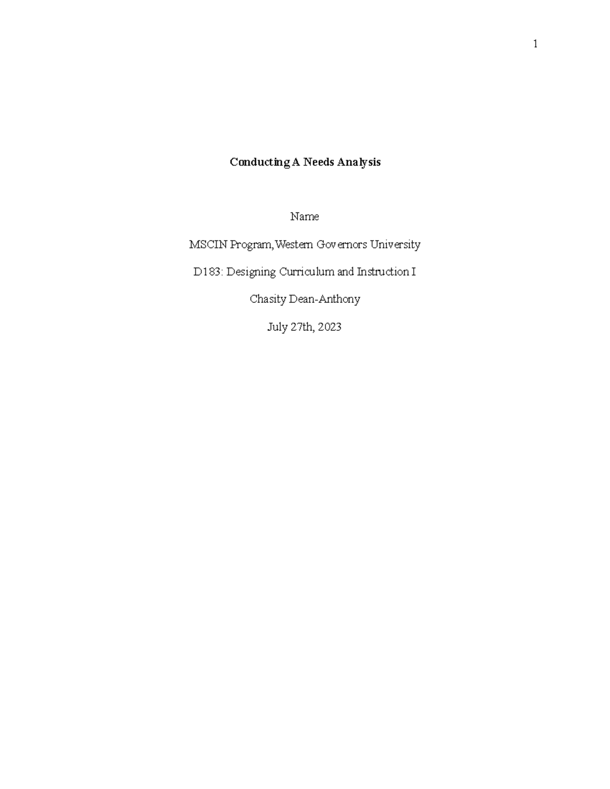 D183 - Task 1 - Passed - – D183 - WGU - Studocu