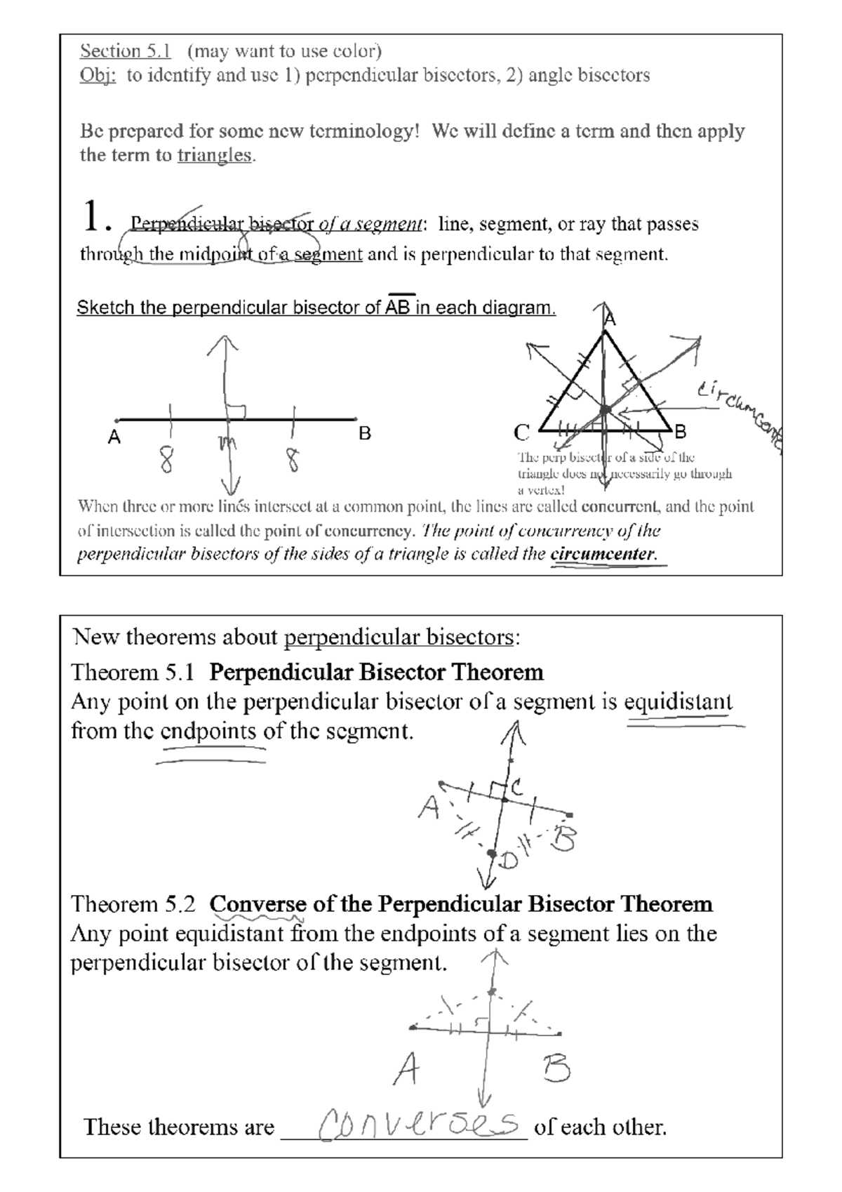 Geom+Section+5 - completed class notes - Studocu