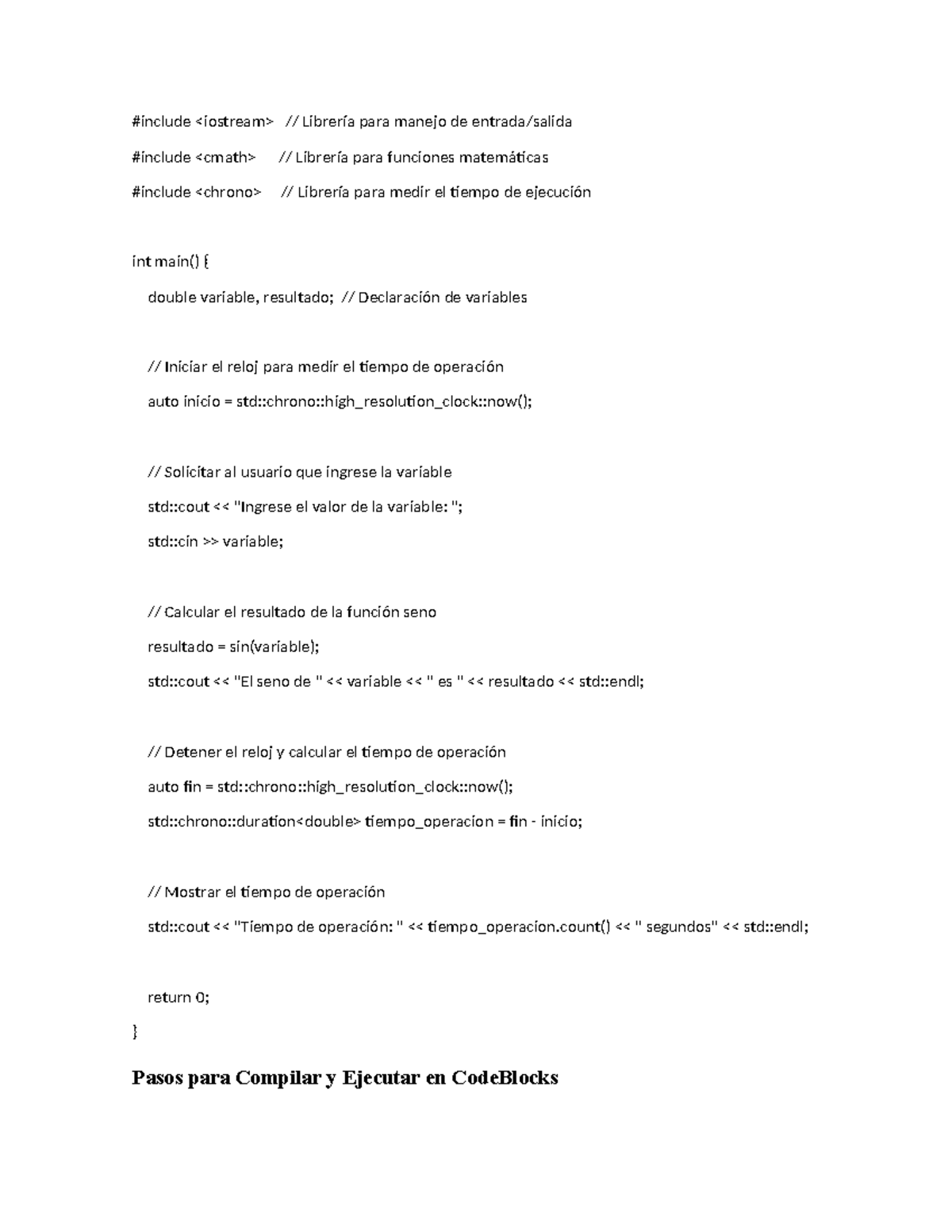 Codigo - informacion - #include // Librería para manejo de entrada/salida #include - Studocu