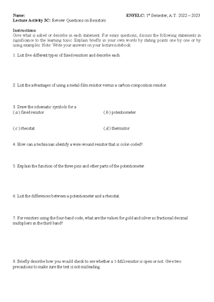 PC Disassembly and PC assembly Rubrics - T.L (COMPUTER HARDWARE ...