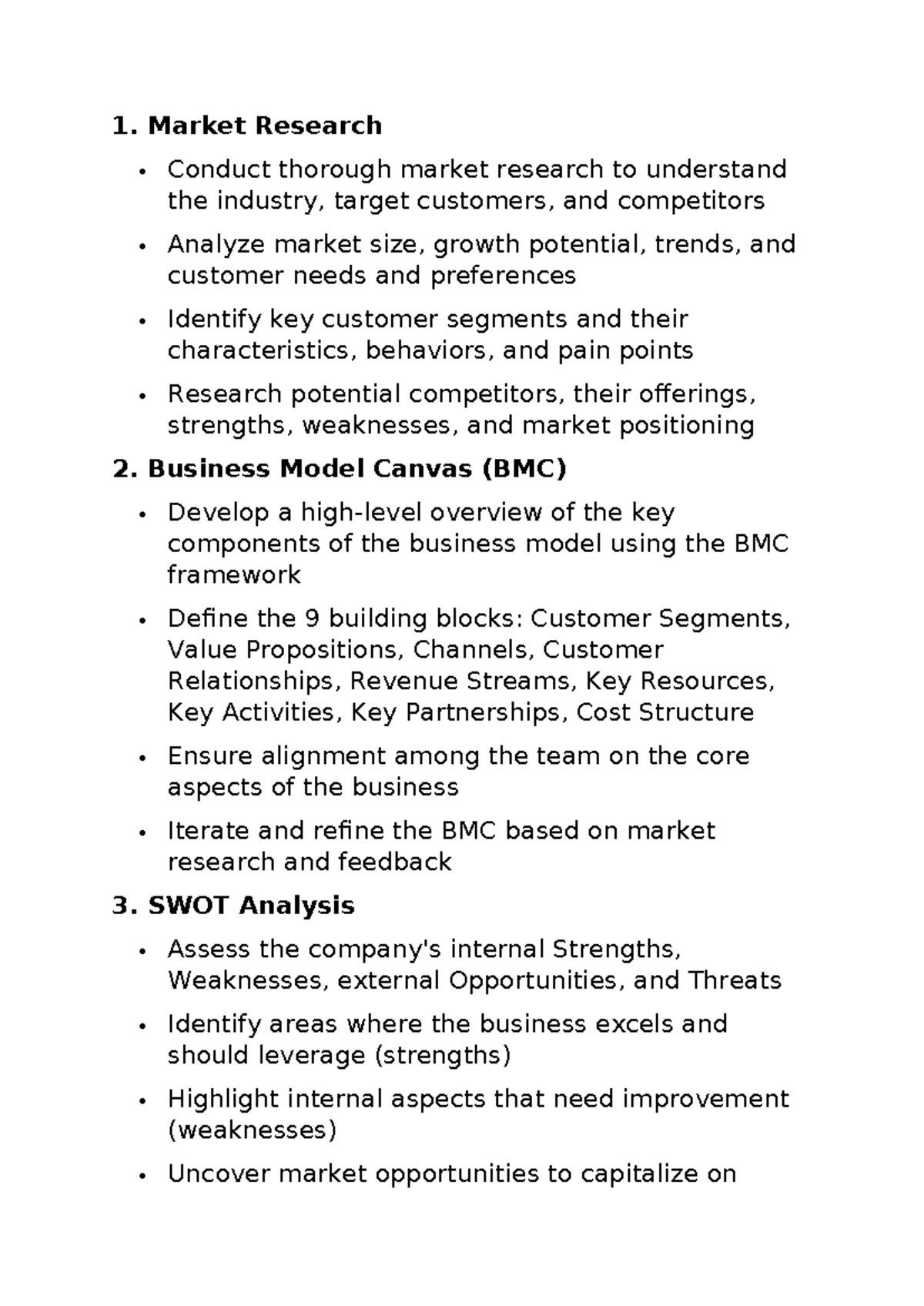 Market analysis techinques - 1. Market Research Conduct thorough market ...