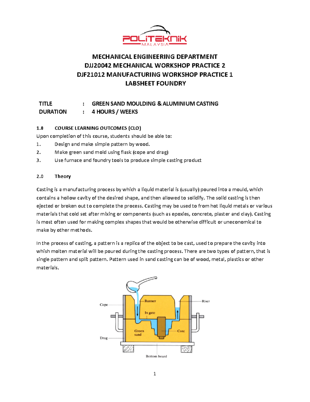 Labsheet - MECHANICAL ENGINEERING DEPARTMENT DJJ20042 MECHANICAL ...