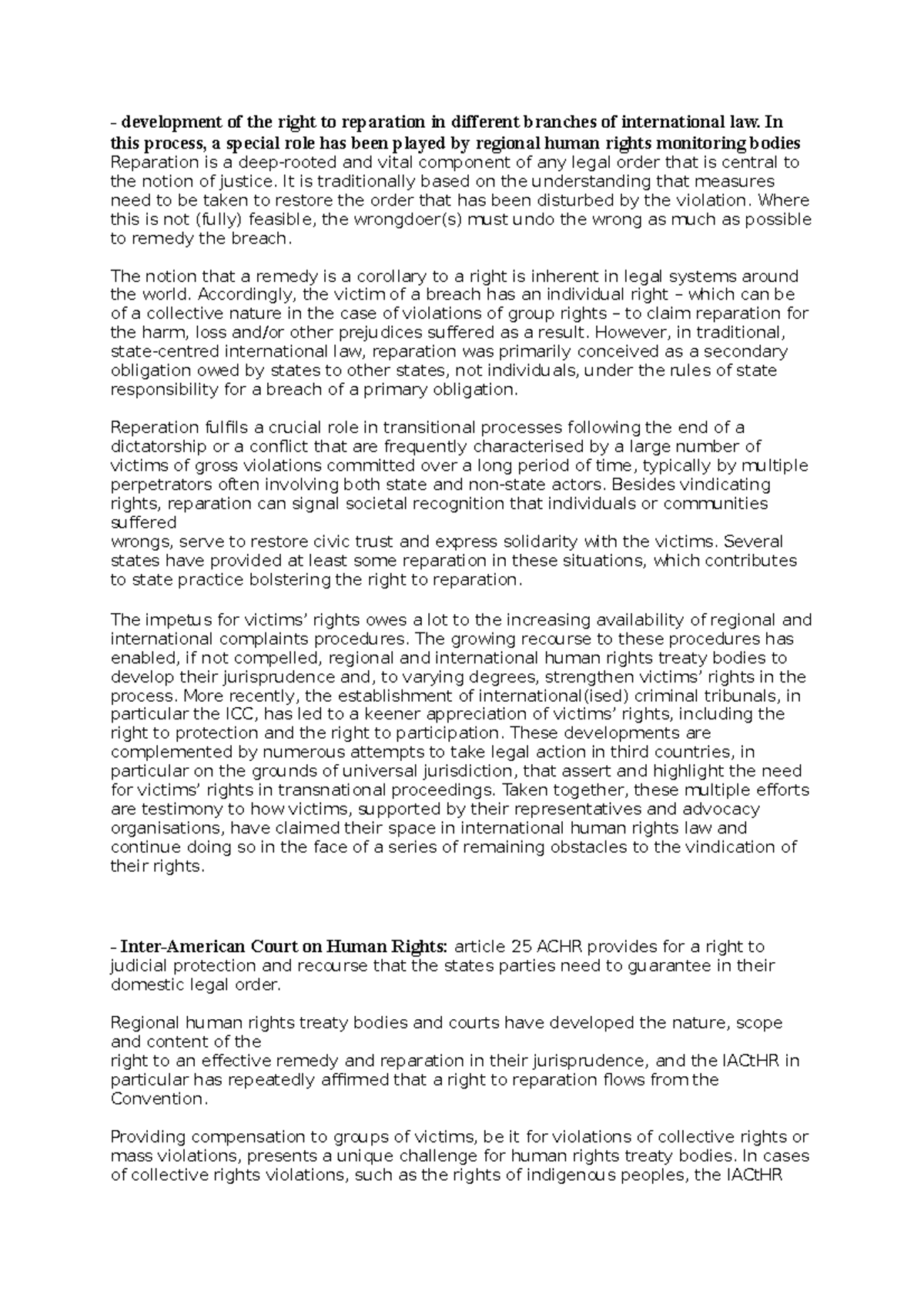 Ihrl week 6 task 11 - International Human Rights Law Tutorial 6 Task 11 ...