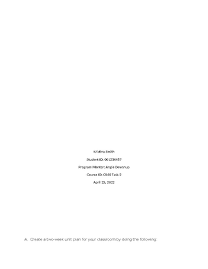 D 187 Task 4 Task 4 Revised And Passed For Differentiated Instruction