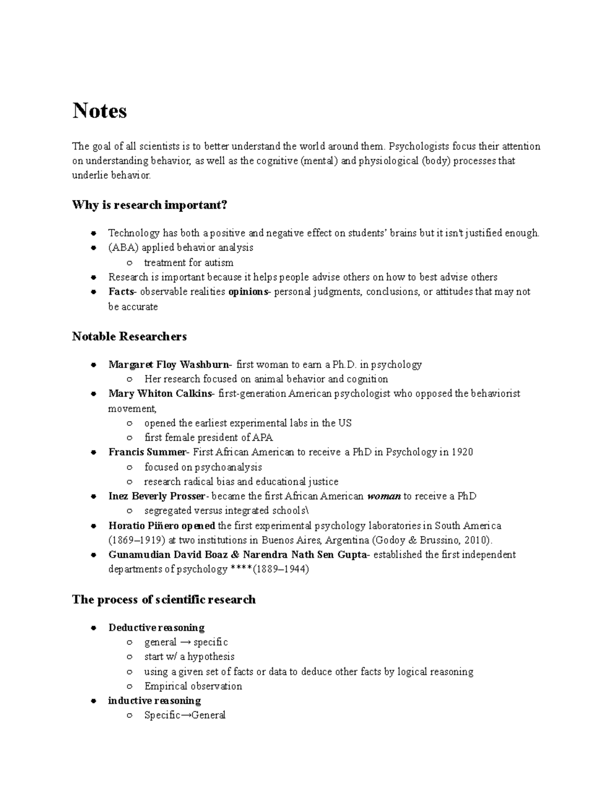 Chapter 2 - From Opensax Psych textbook. Full Condensed notes + summary ...