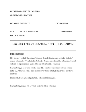 Written submissions - Fiji example - IN THE HIGH COURT OF FIJI AT SUVA ...