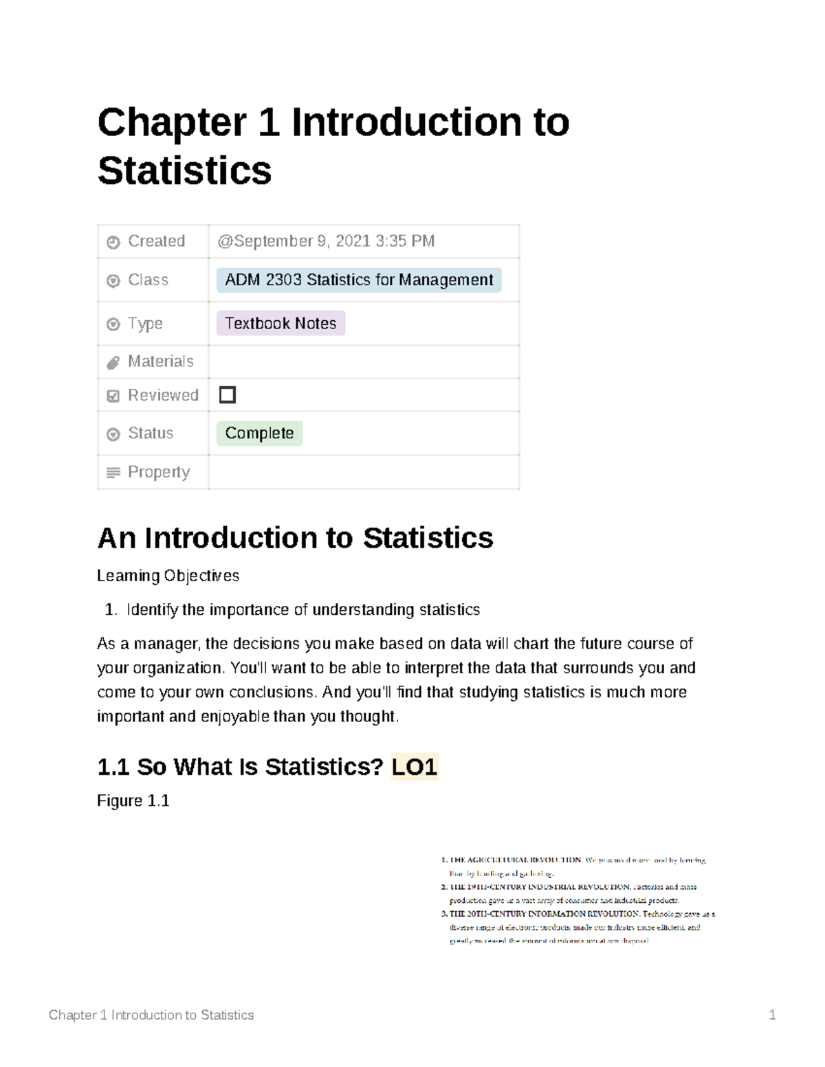 Chapter 1 Introduction to Statistics - Chapter 1 Introduction to ...