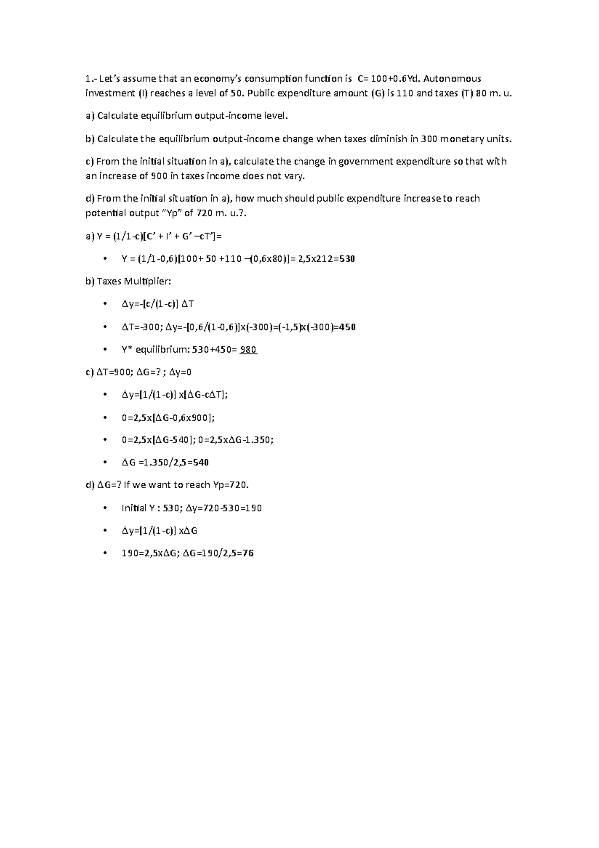 Exercises FP solved - Ejercicios resueltos de contabilidad 1. - 1.- Let ...