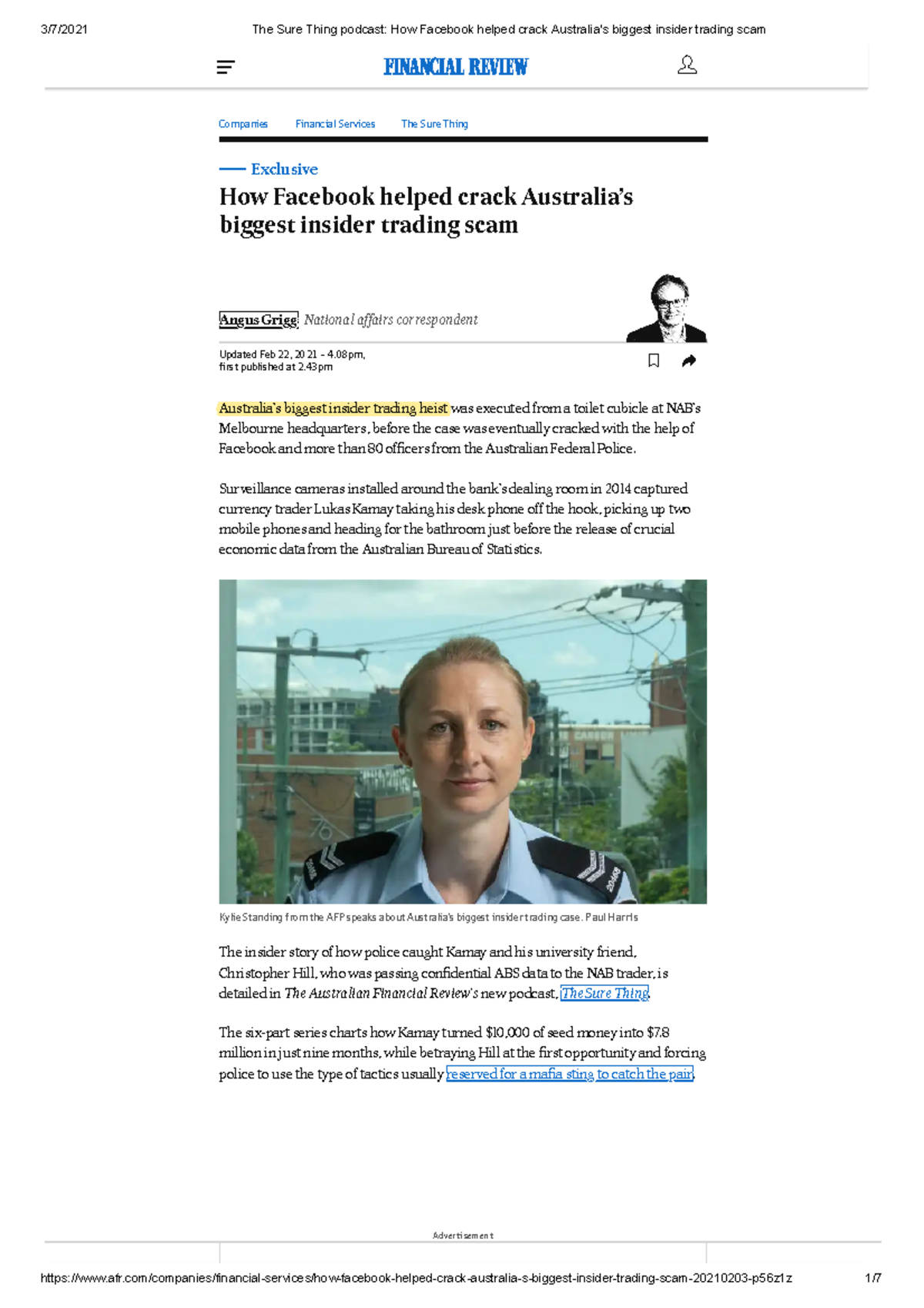 The Sure Thing podcast How Facebook helped crack Australia’s biggest ...