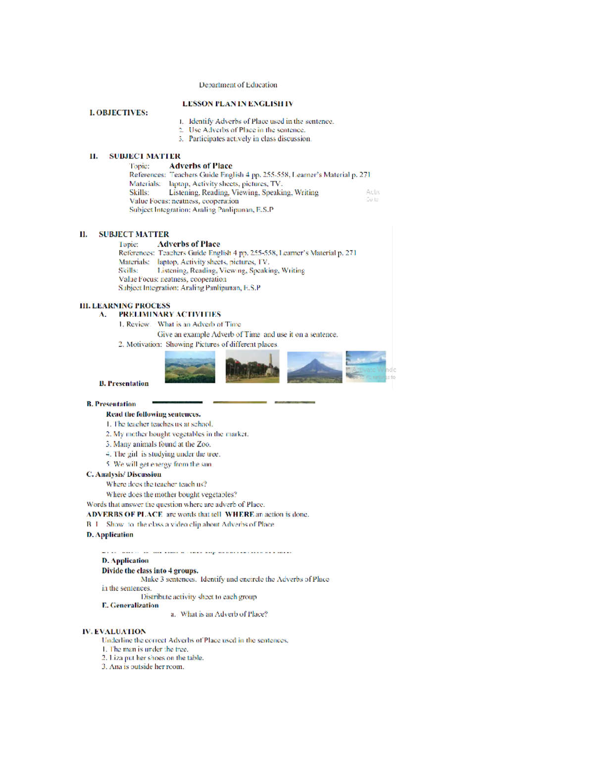 Cot 3rd quarter - example only - Creative Writing - Studocu