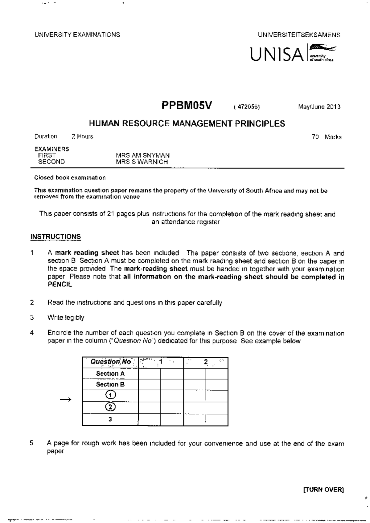PPBM05V 2013 6 E 1 - Answers to assignment 1 - BSM1602 - Unisa - Studocu