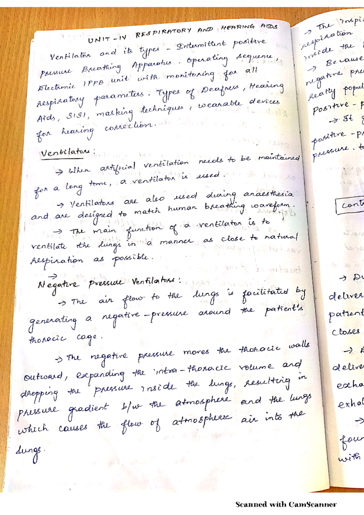 HAD 4th &5th Unit - Handwritten notes covering units 4 and 5 ...