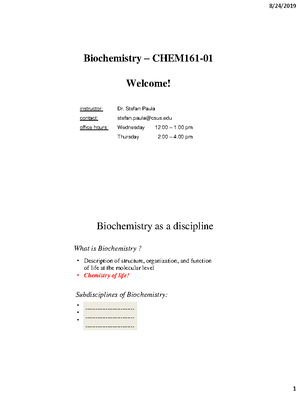 Ch Four (TBS) Notes - Protein - Chapter Four Notes Protein Structure ...