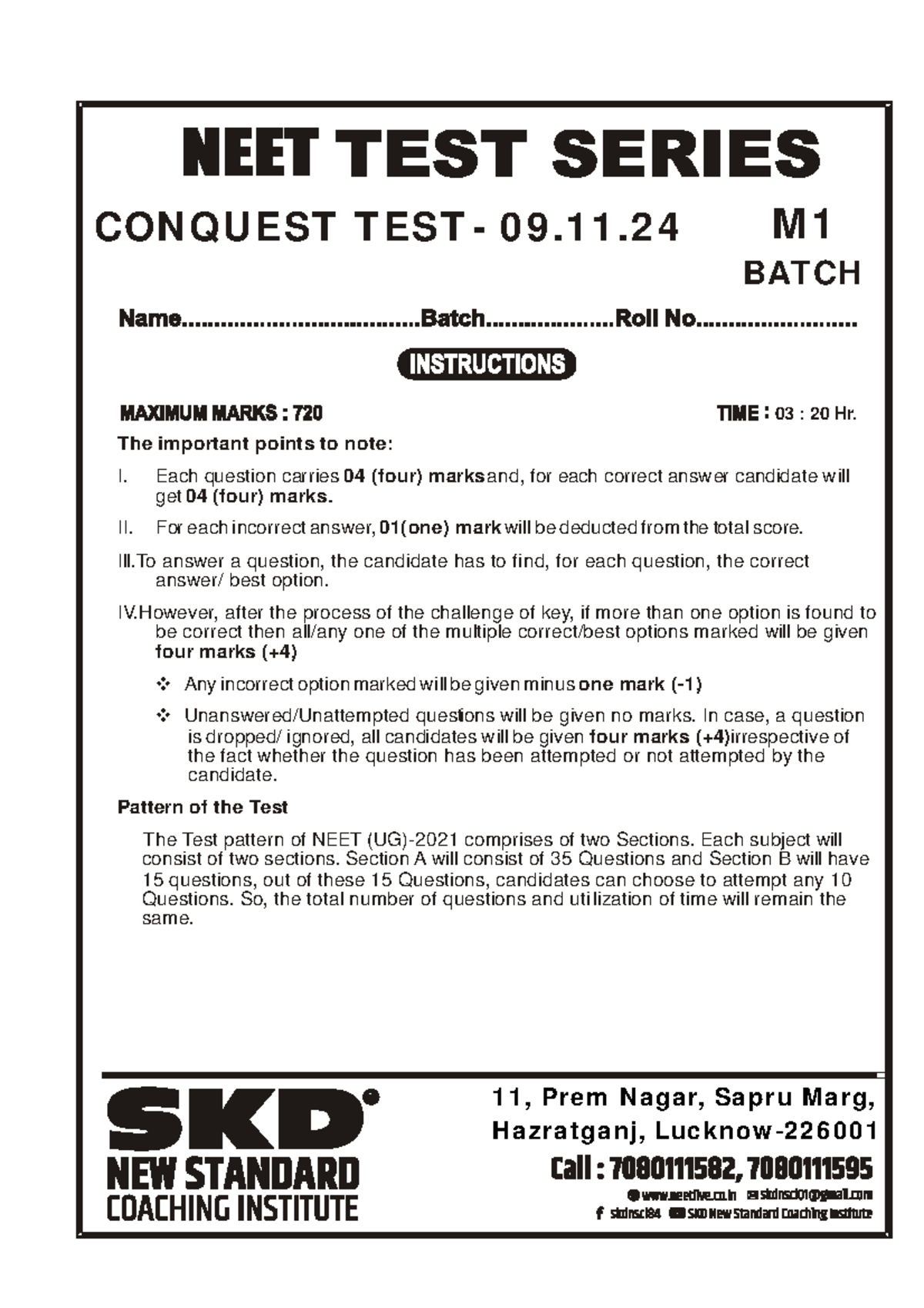 M-1 - ggsdgfhtretgtregfref - S K D N E W S T A N D A R D C O A C H I N G I N S T I T U T E SKD ...