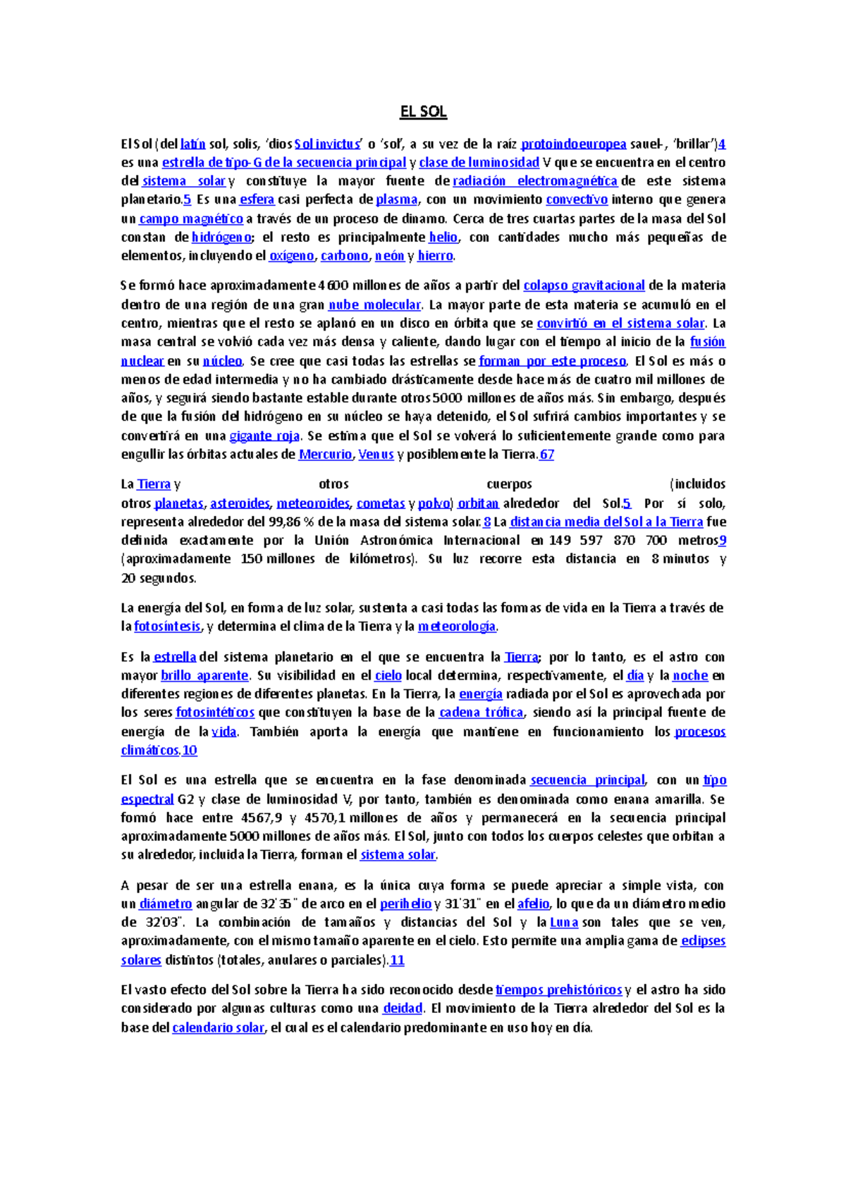 EL SOL - El Sol es una estrella de tipo-G de la secuencia principal y ...