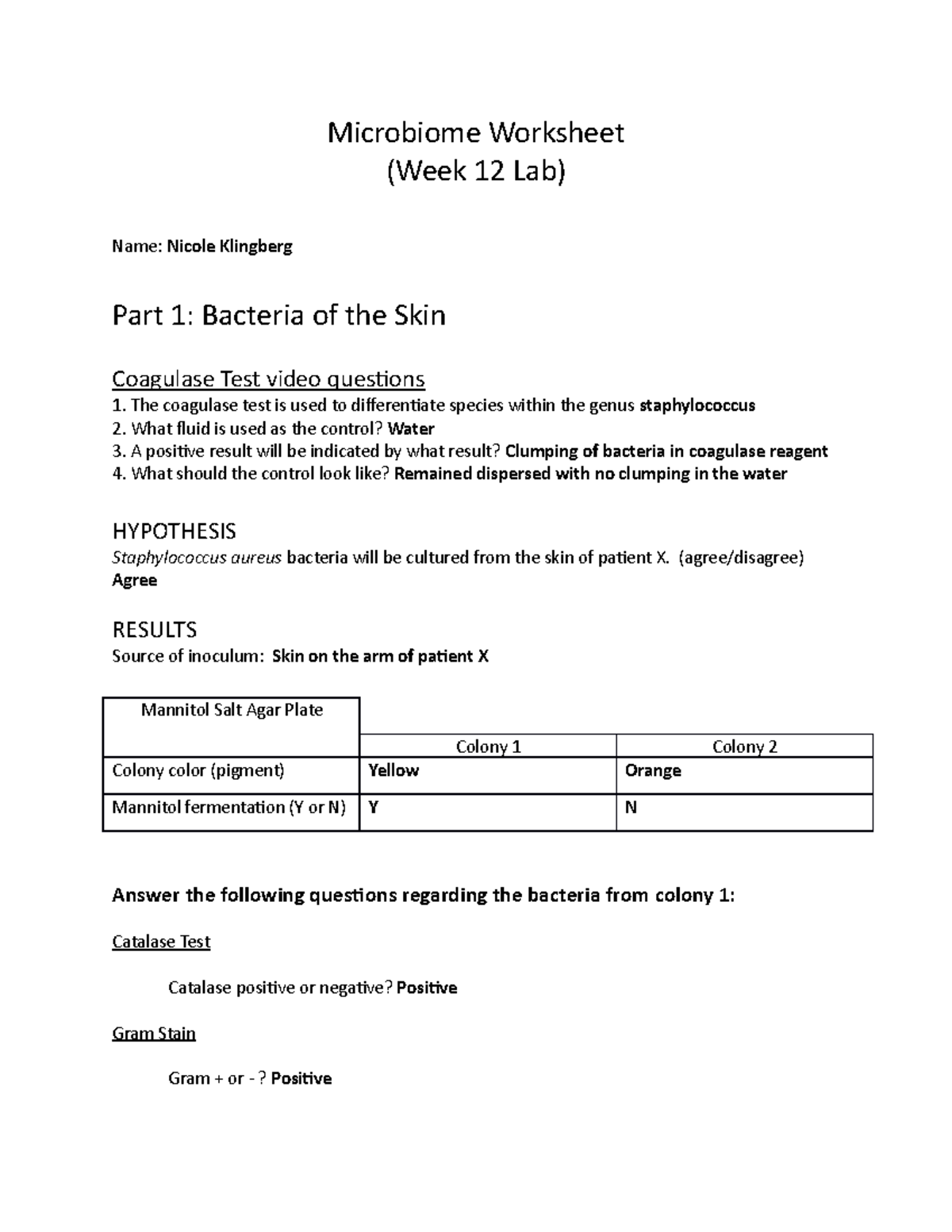 Week 12 Lab Worksheet - Assignment - Microbiome Worksheet (Week 12 Lab ...