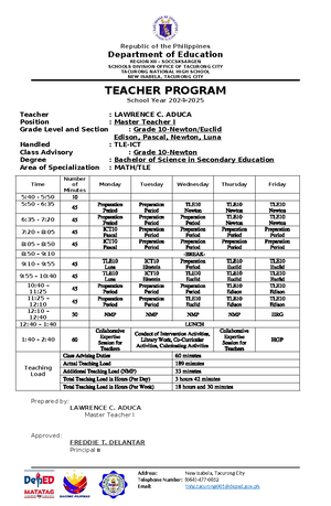 DLP - COT 3-Math9-Parallelogram - GRADE 9 DAILY LESSON PLAN School TNHS ...