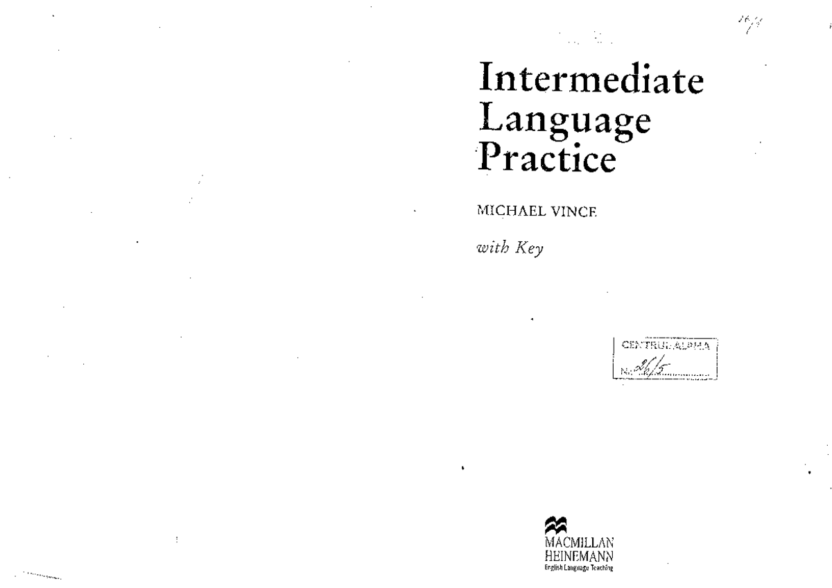 Michael Vince -Intermediate Language Practice - Inglés - Studocu