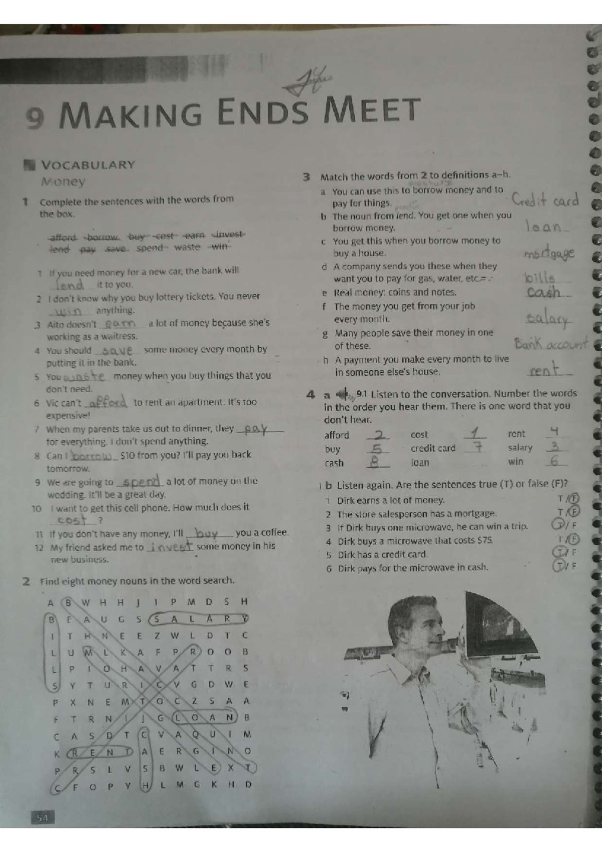 Workbook, Unit 9 - Inglés - Studocu