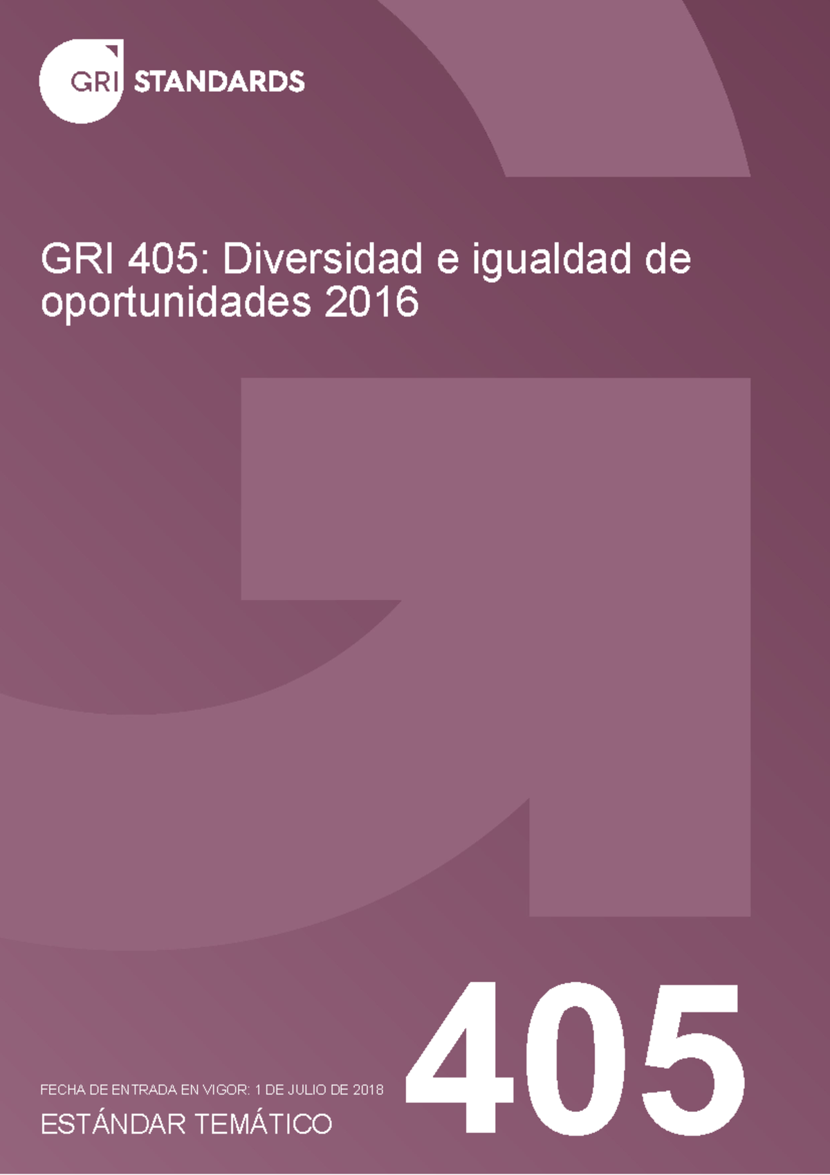 GRI 405 Diversidad e igualdad de oportunidades 2016 - Spanish - GRI 405 ...