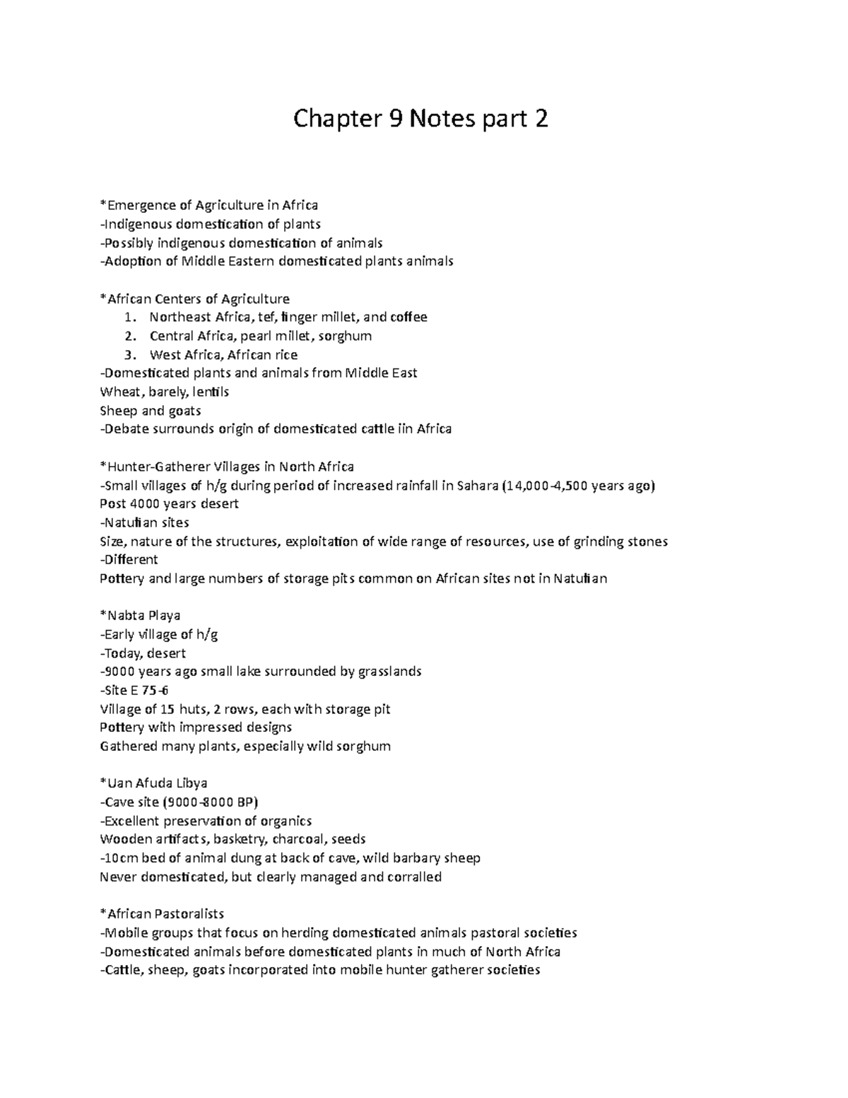 Chapter 9 Notes part 2 - ANTH:1201 - IOWA - Studocu