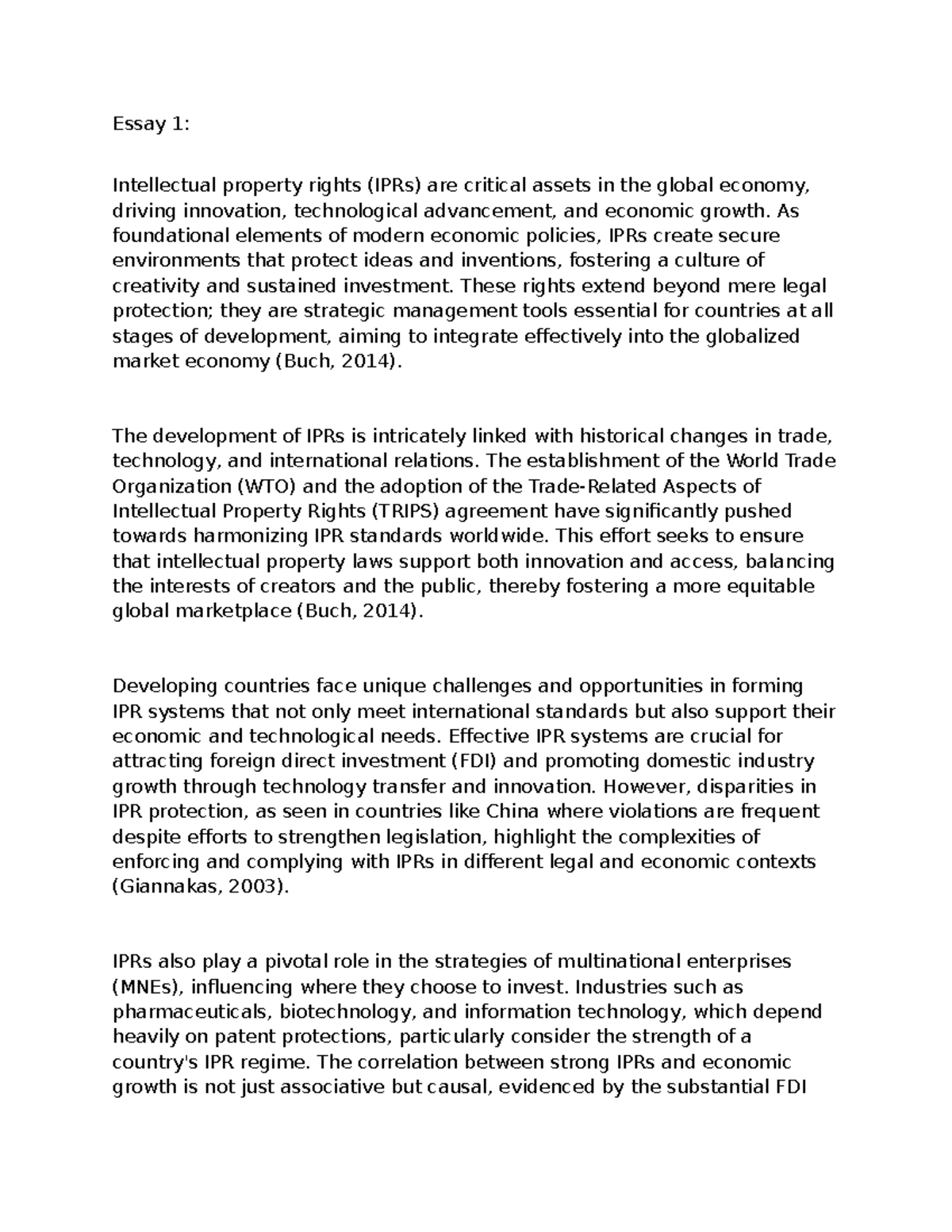 Intellectual property rights - As foundational elements of modern ...