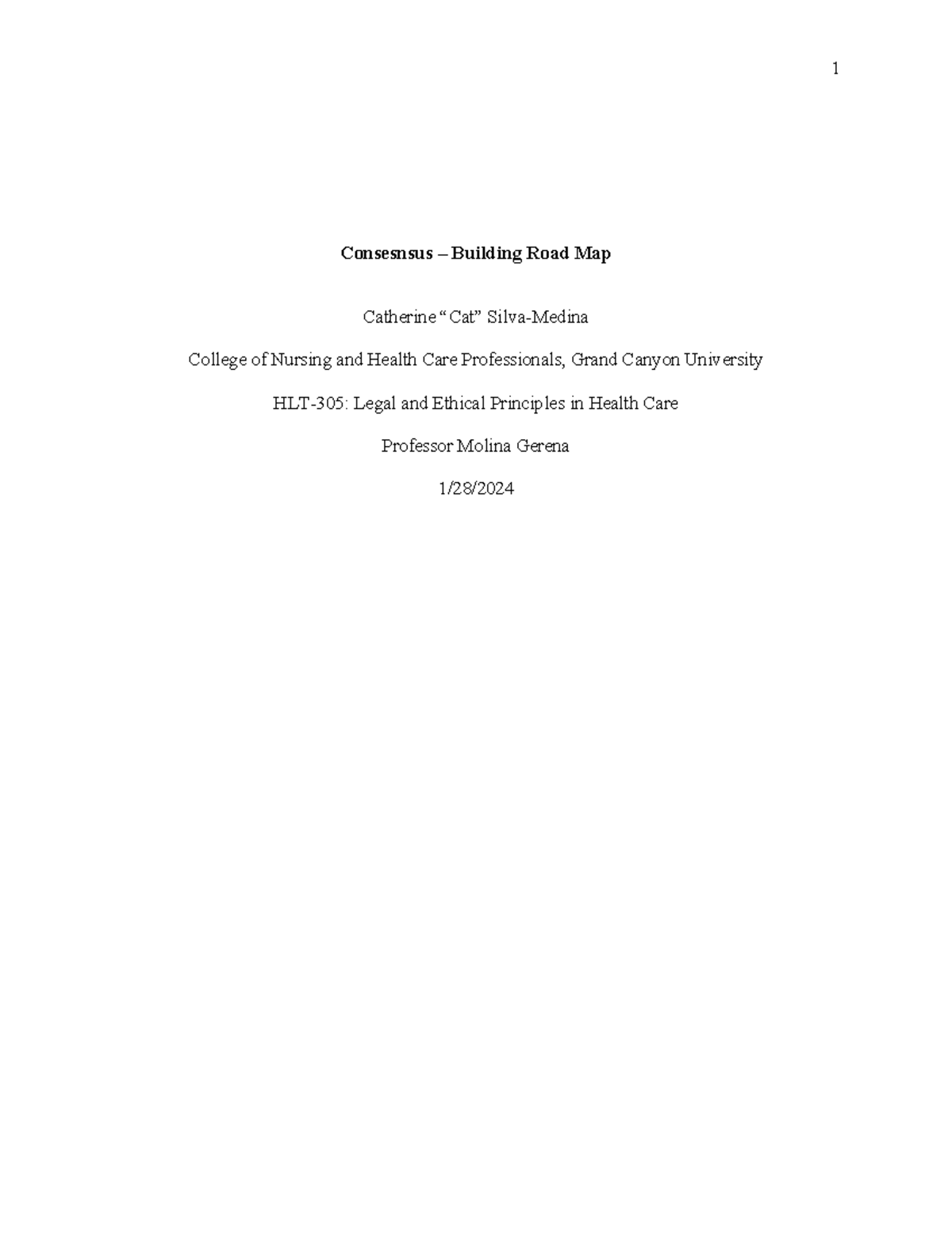 Essay - Consensus - Building Road Map - CSM - Consesnsus – Building ...