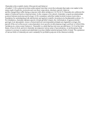 SCH3U Chemical Reactions Worksheets - Studocu