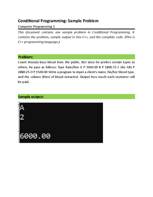 Electric Consumption problem in Conditional Programming - Solved - Conditional Programming ...