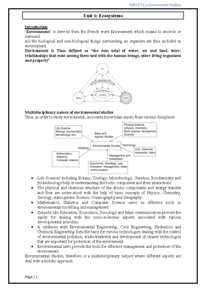 Environmental- Science-1 - ii COURSE CODE : A COURSE TITLE ...