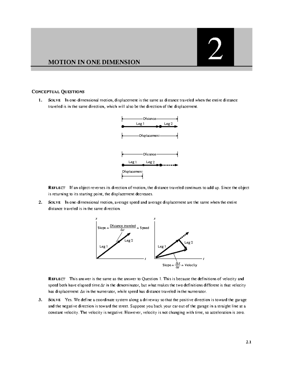 301 CHP6 - explanation - MOTION IN ONE DIMENSION CONCEPTUAL QUESTIONS S ...