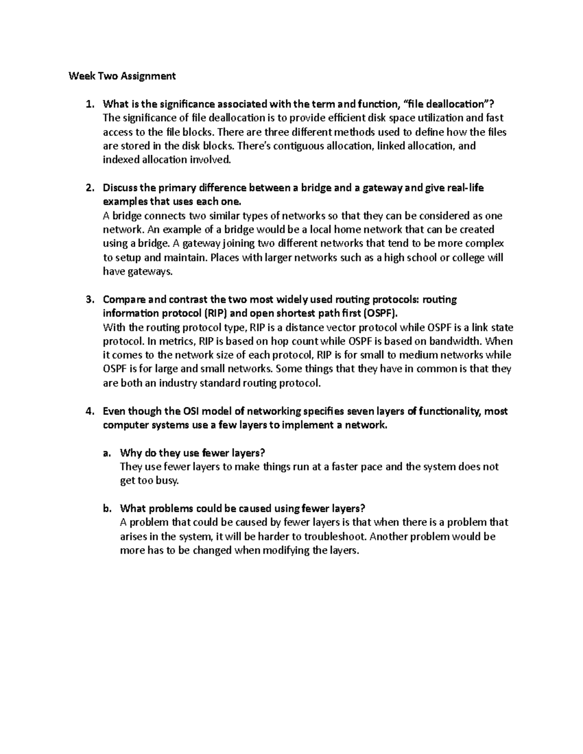 Zander Week 2 Assignment - Week Two Assignment What is the significance associated with the term ...