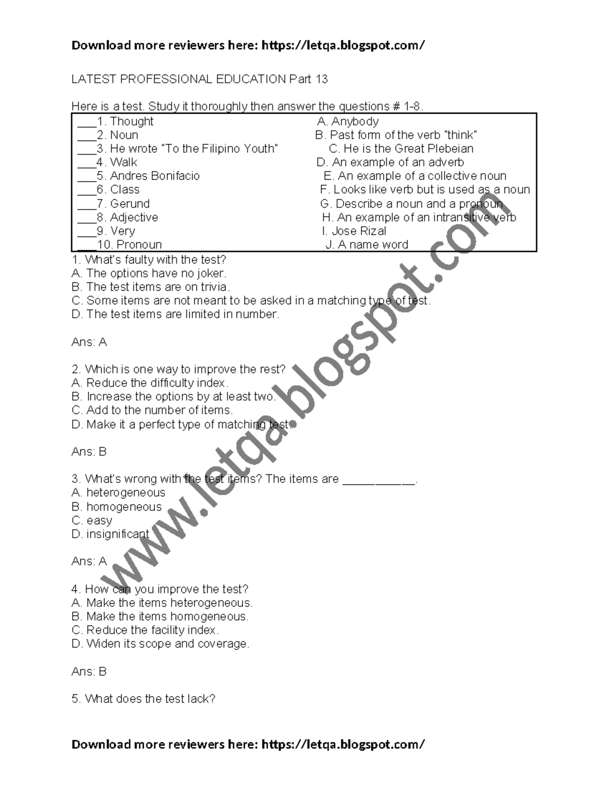 Prof.Ed Part 13 - This is a reviewer for Professional Education Subject ...