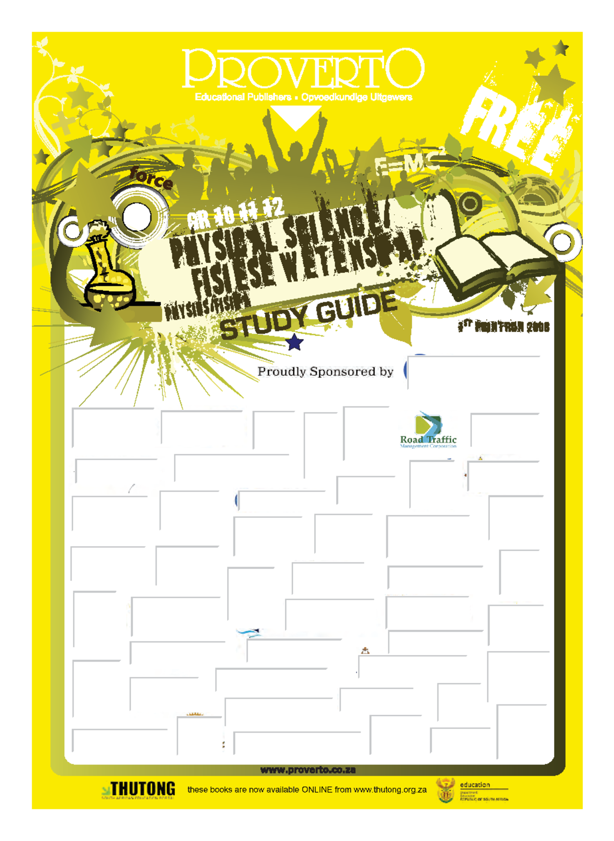 Physical Science Fisiese -Wetenskap - TABLE OF CONTENT PROBLEM 1 ...