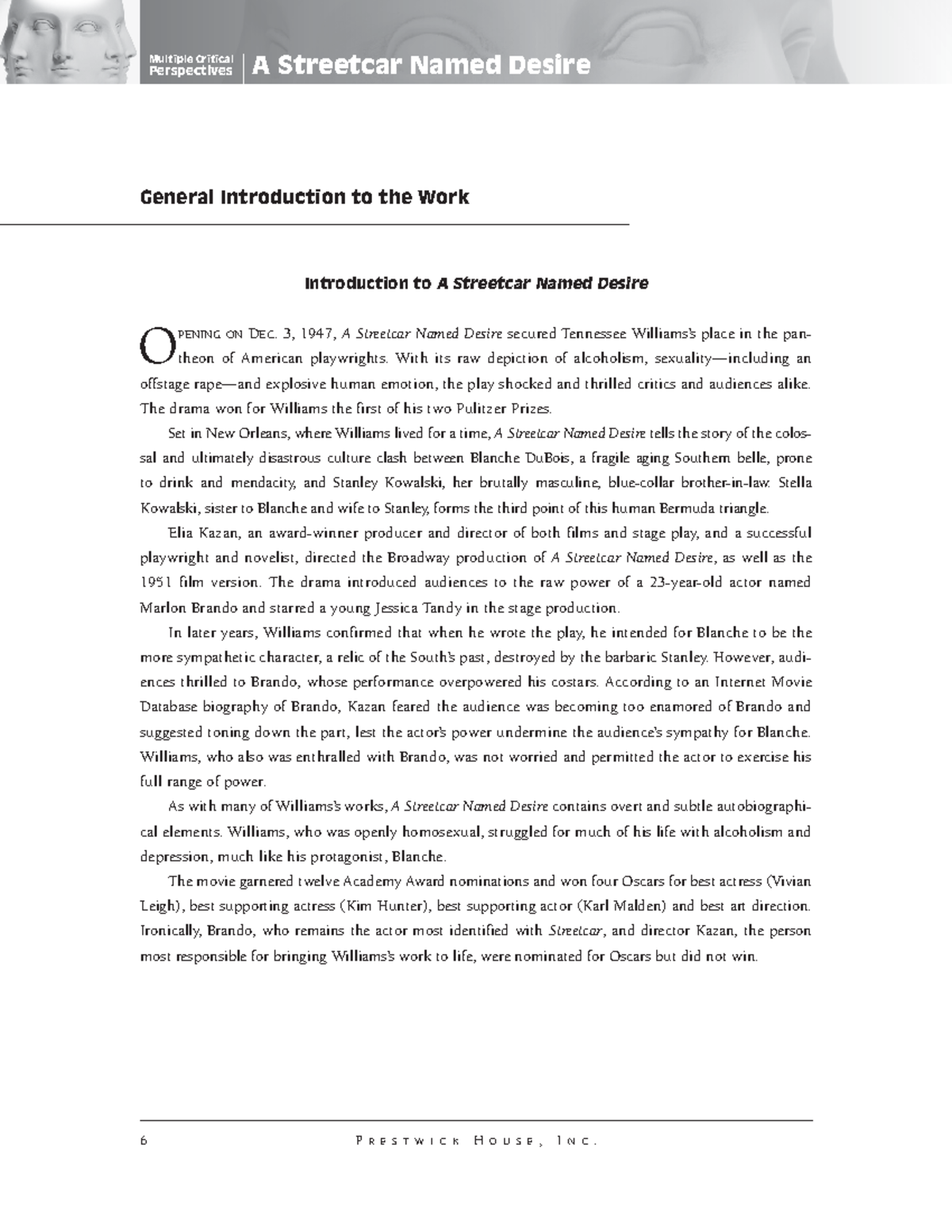 Introduction to A Streetcar Named Desire short version - Perspectives A ...