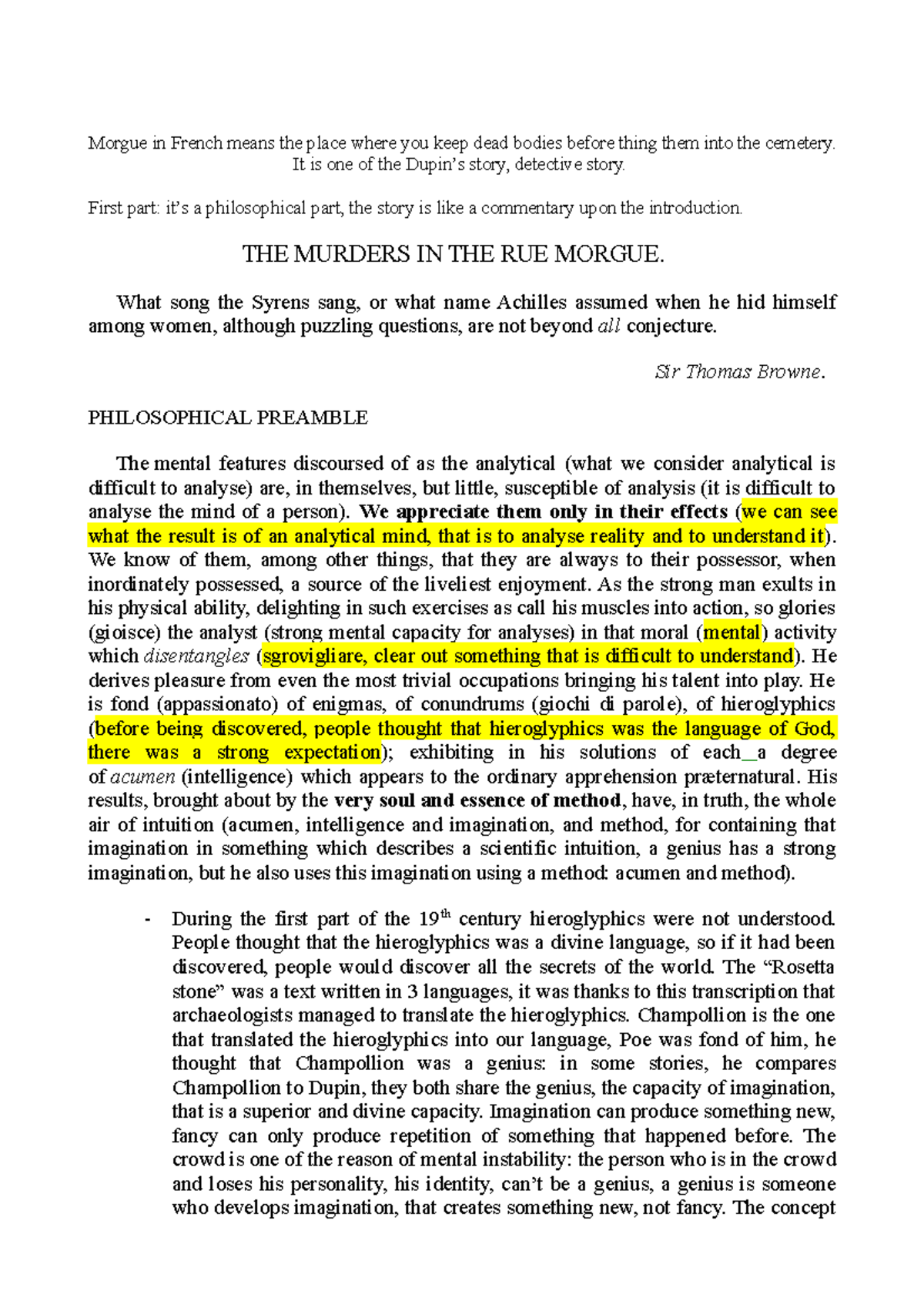 The murders of Rue Morgue - Morgue in French means the place where you ...