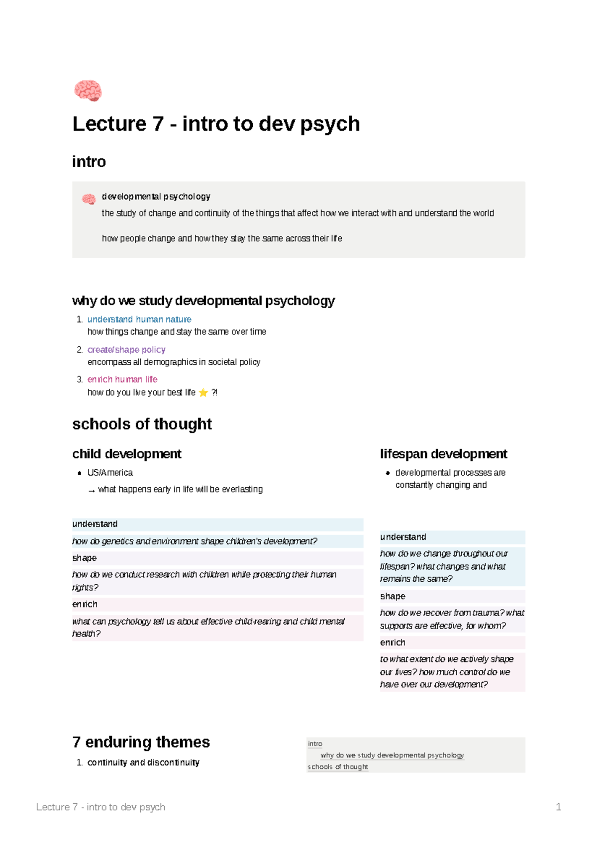 Lecture 7 Intro To Dev Psych Lecture 7 Intro To Dev Psych Intro