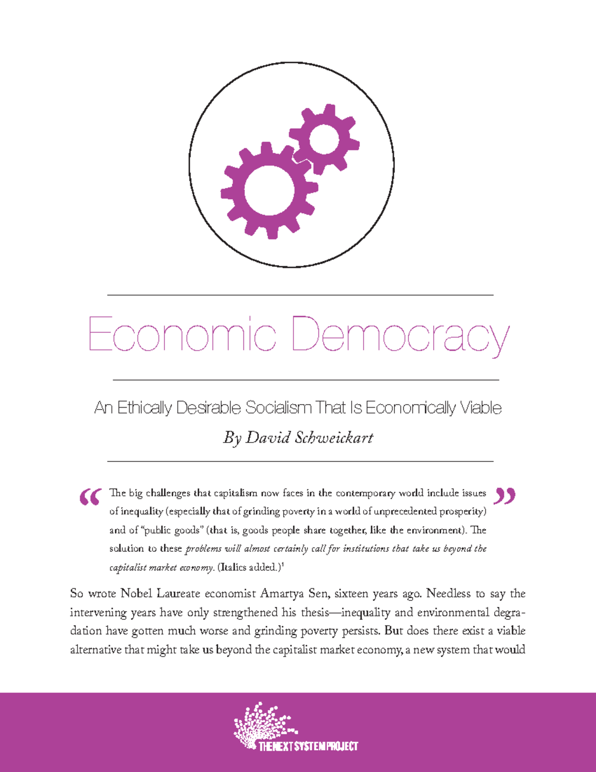 Economics democracy - Economic Democracy An Ethically Desirable ...