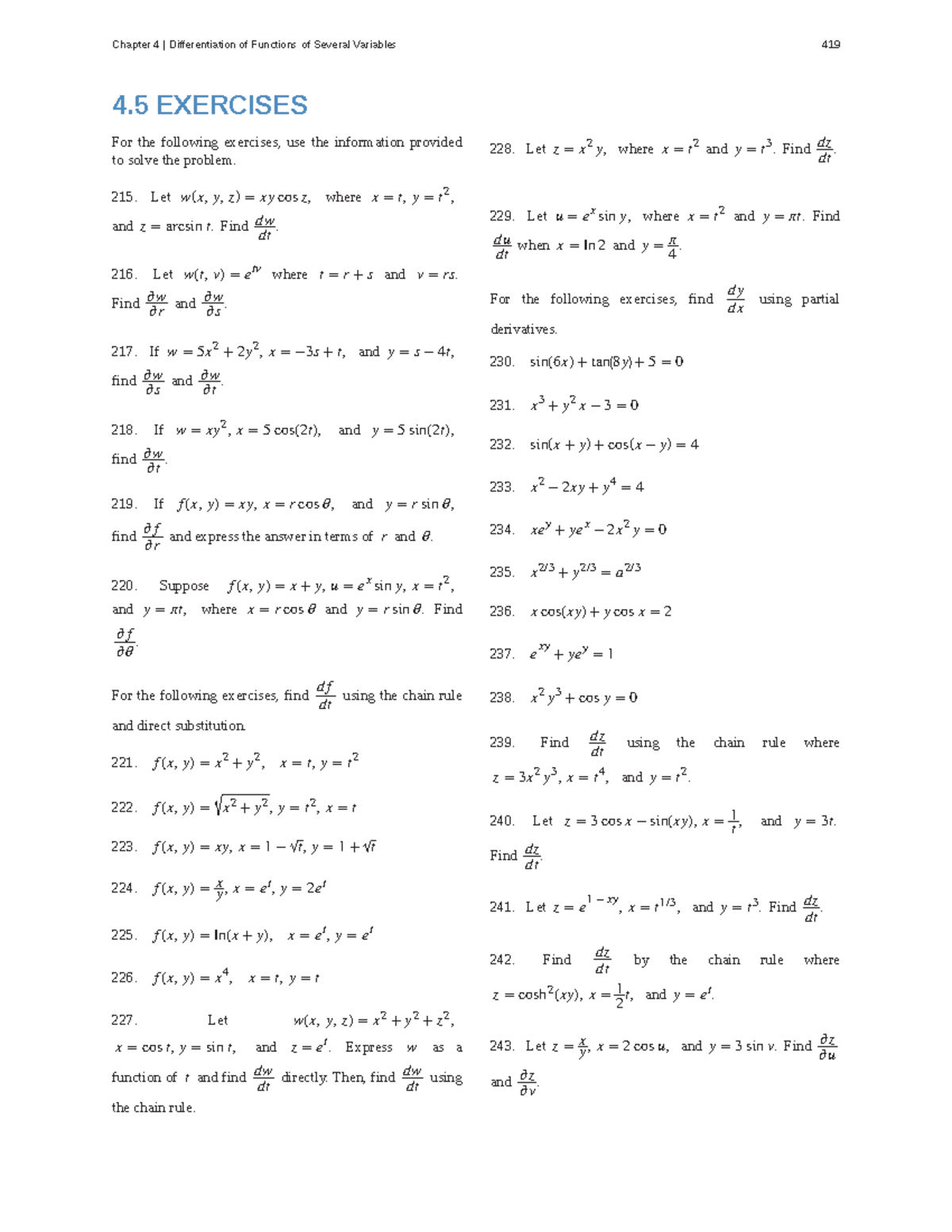 Partical derivatives -Chaine rules and Implicit differentiation ...